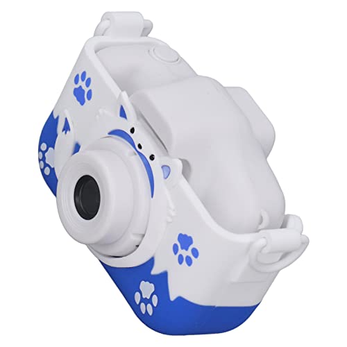Kids Camera, Small Shape Portable High Definition Kids Camera with USB Charge Blue Childrens Cute Cartoon Four Filters Mini 40MP HD Digital Camera