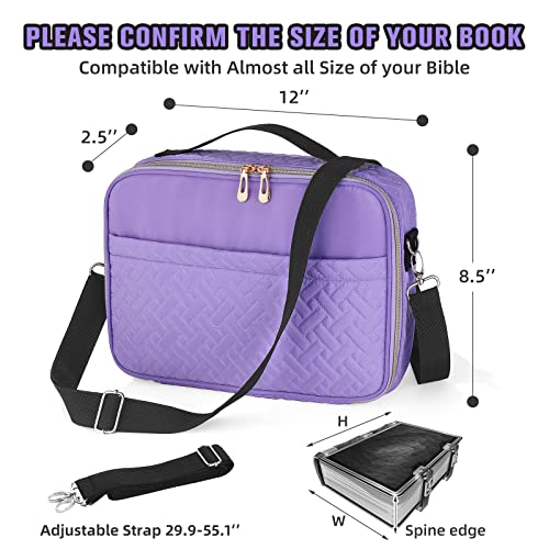 Large Bible Cover, Bible Case for Women, Stylish Bible Case with Adjustable Shoulder Strap, Bible Covers for Women, Bible Bag, Bible Carrying Case for Women