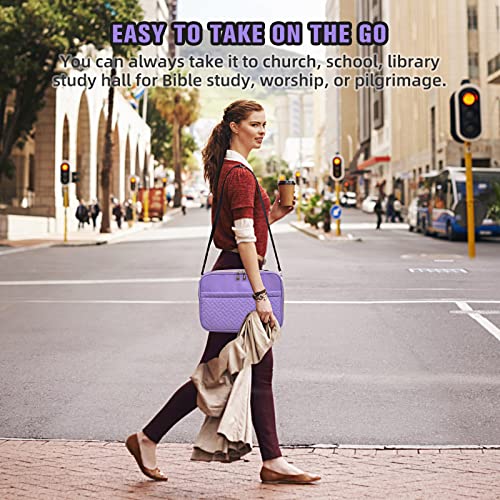 Large Bible Cover, Bible Case for Women, Stylish Bible Case with Adjustable Shoulder Strap, Bible Covers for Women, Bible Bag, Bible Carrying Case for Women