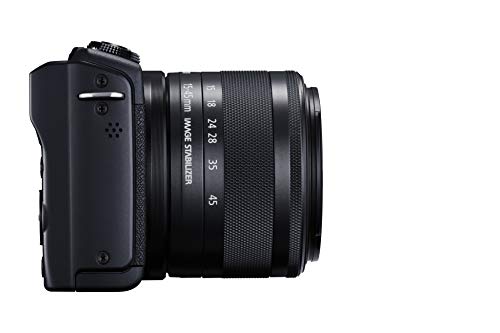 Canon EOS M200 Mirrorless Digital Camera with 15-45mm Lens International Version