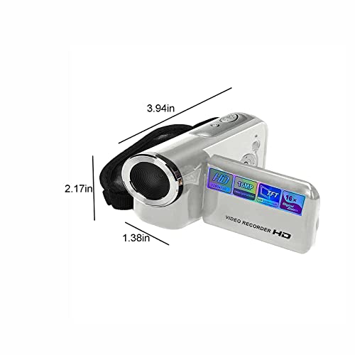 MUMICO 16 MP Difference Digital Camera, 16X Digital Zoom Camera with 2.0 Inch TFT LCD, Flip Screen Video Recorder HD, Entry-Level Camera Gift for Student Children's Beginners, SD/MMC Card