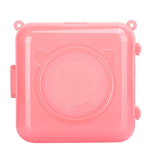 Naroote Printer Protective Case, Pocket Printer Case Protective Shell, Pocket Printer Accessory, Pocket Printer Case for Peripage Transparent/Pink Pocket Printer Accessory
