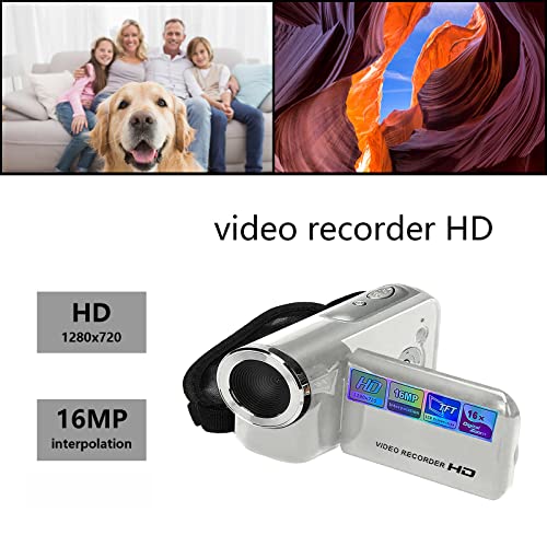 MUMICO 16 MP Difference Digital Camera, 16X Digital Zoom Camera with 2.0 Inch TFT LCD, Flip Screen Video Recorder HD, Entry-Level Camera Gift for Student Children's Beginners, SD/MMC Card