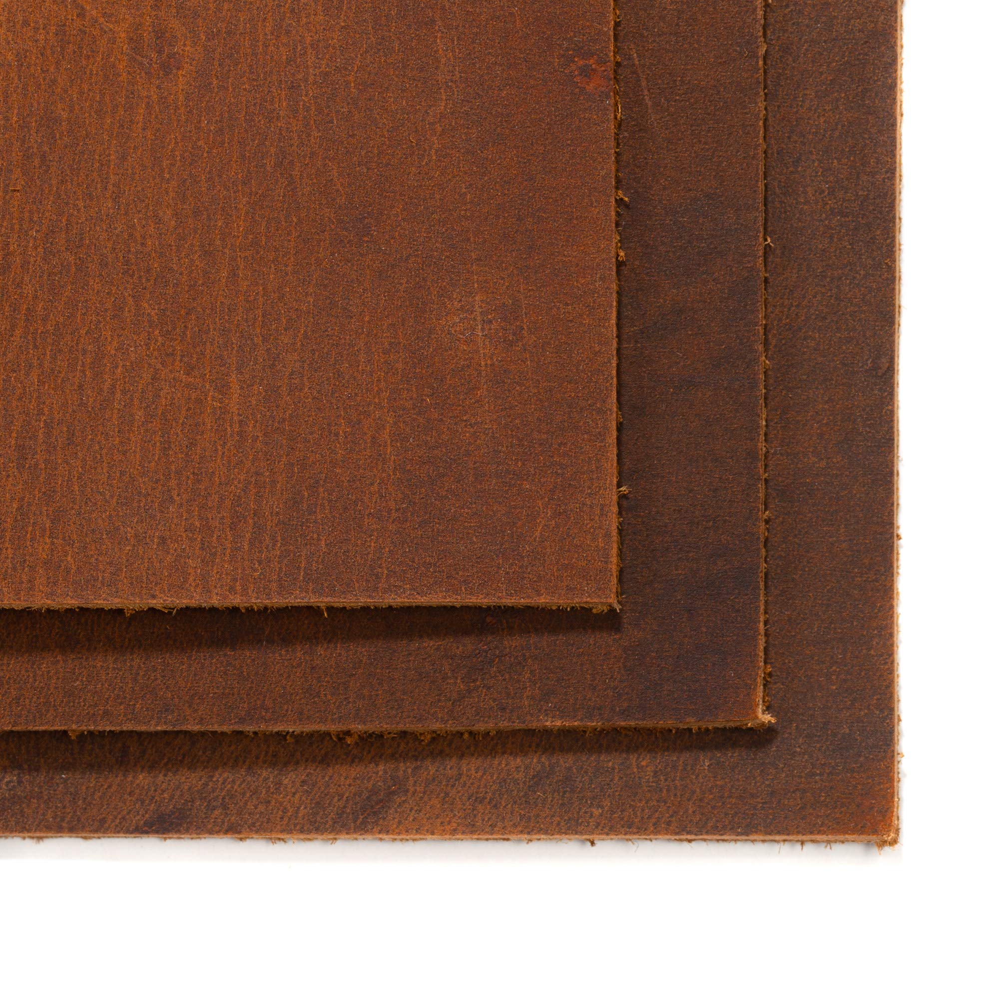 Genuine Leather Sheets for Leather Crafts - Full Grain Buffalo Leather Squares- Great for Jewelry, Leather Wallets, Cricut, Arts & Crafts β Includes 3 Sheets (12x12")+ Leather Cord (36")