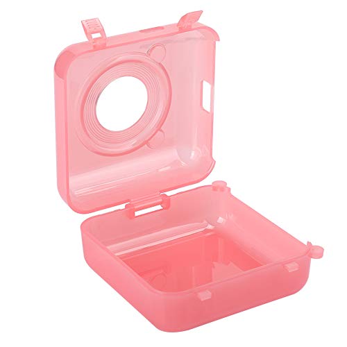 Naroote Printer Protective Case, Pocket Printer Case Protective Shell, Pocket Printer Accessory, Pocket Printer Case for Peripage Transparent/Pink Pocket Printer Accessory