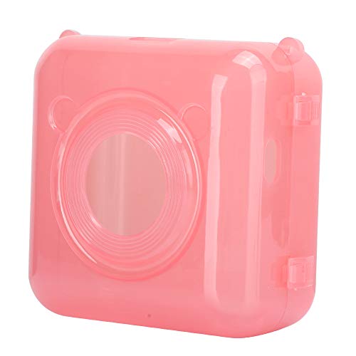 Naroote Printer Protective Case, Pocket Printer Case Protective Shell, Pocket Printer Accessory, Pocket Printer Case for Peripage Transparent/Pink Pocket Printer Accessory