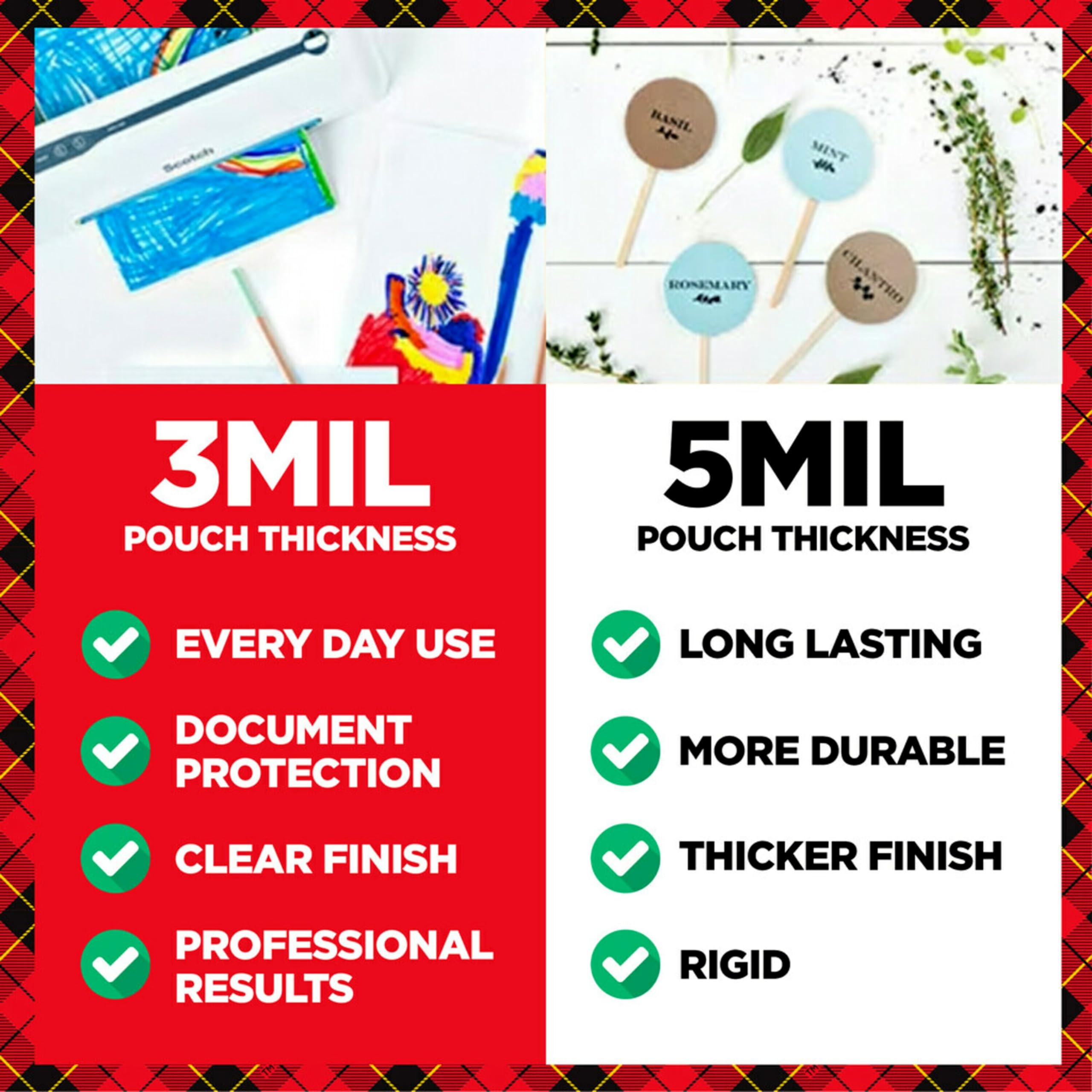Scotch Thermal Laminating Pouches Premium Quality, 5 Mil Thick for Extra Protection, 20 Pack Business Card Size Laminating Sheets, Our Most Durable Lamination Pouch, 2.3 x 3.7 inches (TP5851-20)