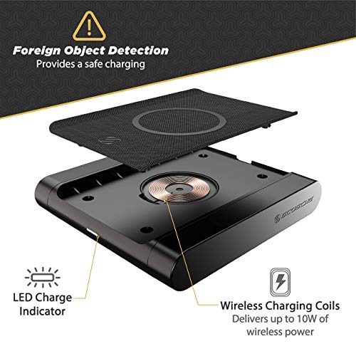 Scosche BLQP-XTSP BaseLynx Pad Qi-Certified Modular Customizable Wireless Charging Station