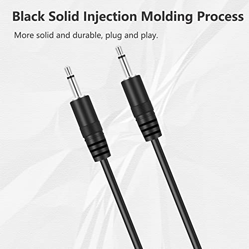 Bolvek 2 Pack 6ft 3.5mm 1/8" Male TS Mono Plug to 3.5mm Male Mono Jack Audio Cable