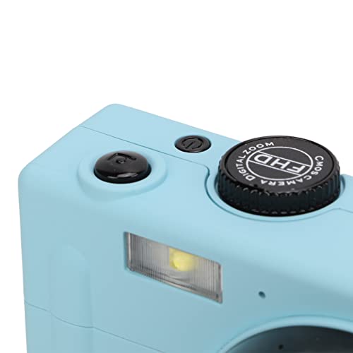 Digital Camera, Full HD 1080P 24MP Vlogging Camera with 16X Digital Zoom, 3in LCD Screen, Rechargeable Battery, Anti Shake Compact Camera for Adults, Kids, Student, Teens, Beginner (Blue)