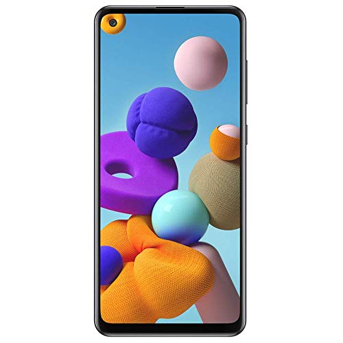 SAMSUNG Galaxy A21S SM-A217M/DS 4G LTE 64GB + 4GB Ram LTE USA w/Four Cameras (48+8+2+2mp) Android - Black (Renewed)
