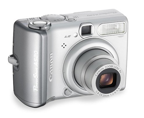 Canon Powershot A520 4MP Digital Camera with 4x Optical Zoom (OLD MODEL)