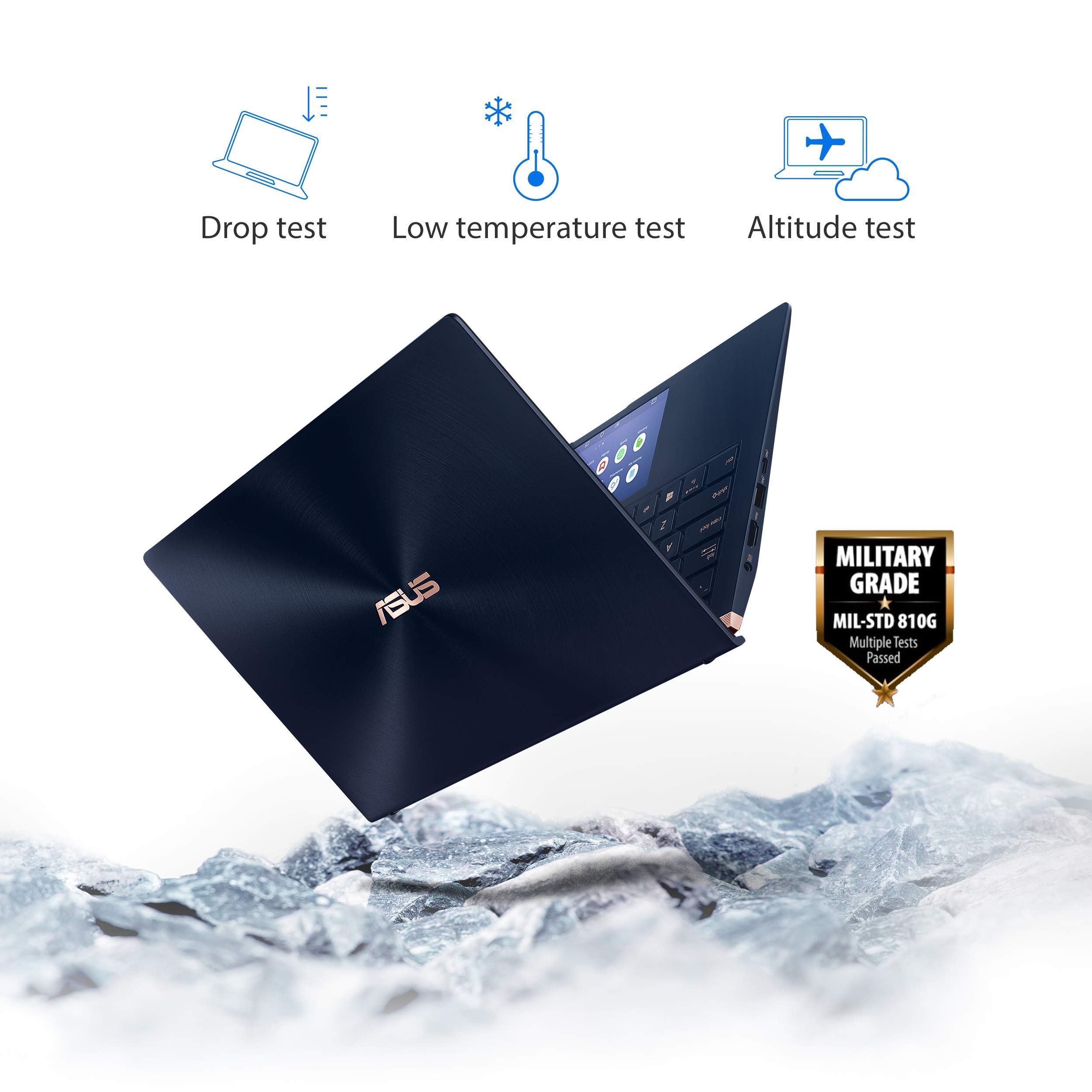 Asus ZenBook 14 Ultra-Slim Laptop 14 Full HD NanoEdge Bezel, Intel Core i7-1065G7, 8GB RAM, 512GB PCIe SSD, NumberPad, Thunderbolt 3, Windows 10 Home, Pine Grey, UX425JA-EB71 (Renewed)