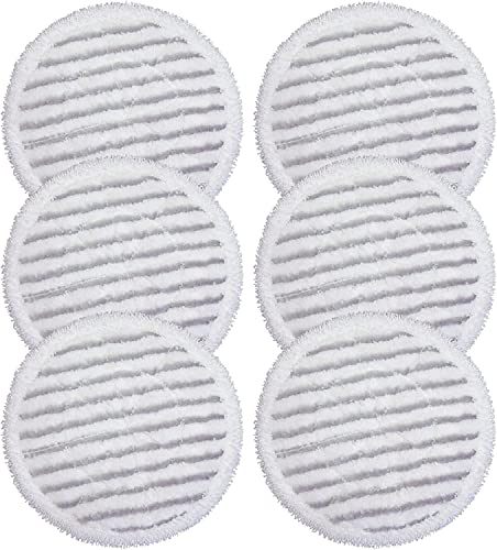 Mocsicka 6 Packs Steam Mop Vacmop Replacement Pads for Shark S7000 S7001 Steam Mops, Steam & Scrub All-in-One, Scrubbing Washable Mop Pads for Any Floors, Reusable Steam Scrub Cleaning Pads