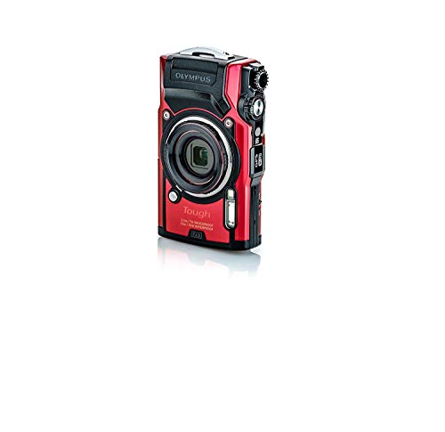 Olympus Tough TG-6 Waterproof Camera, Red -32GB Basic Bundle (Renewed)