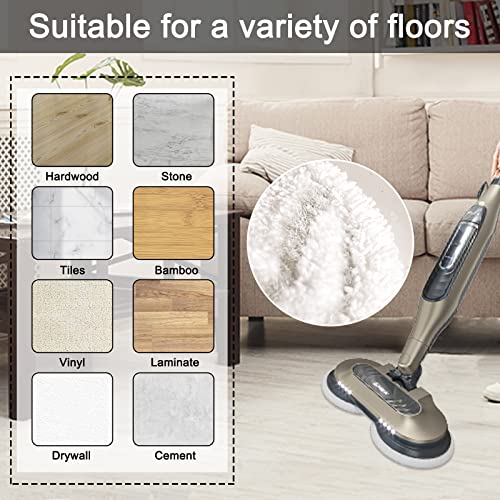 Mocsicka 6 Packs Steam Mop Vacmop Replacement Pads for Shark S7000 S7001 Steam Mops, Steam & Scrub All-in-One, Scrubbing Washable Mop Pads for Any Floors, Reusable Steam Scrub Cleaning Pads