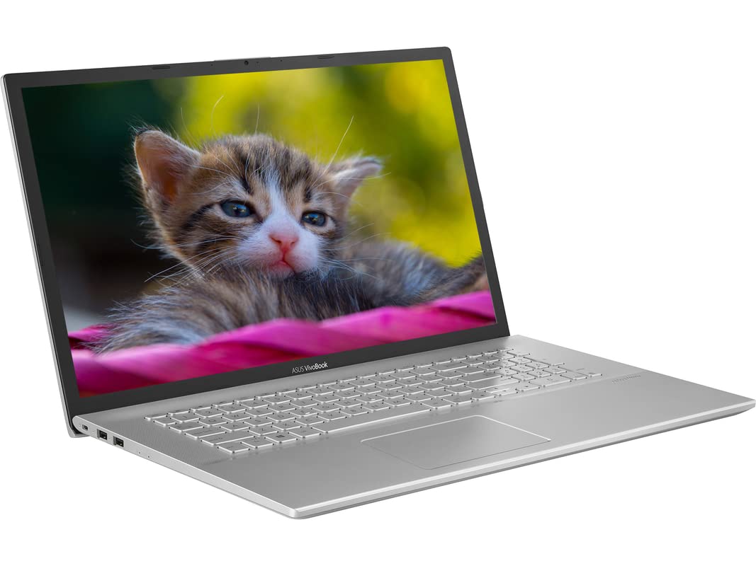 ASUS 2022 Vivobook 17.3" HD+ Laptop, Intel 10th Generation Core i5 1035G1, 12GB RAM, 1TB HDD, Intel HD Graphics, Chiclet Keyboard, HD Webcam, HDMI, Windows 11, Silver, 32GB USB Card