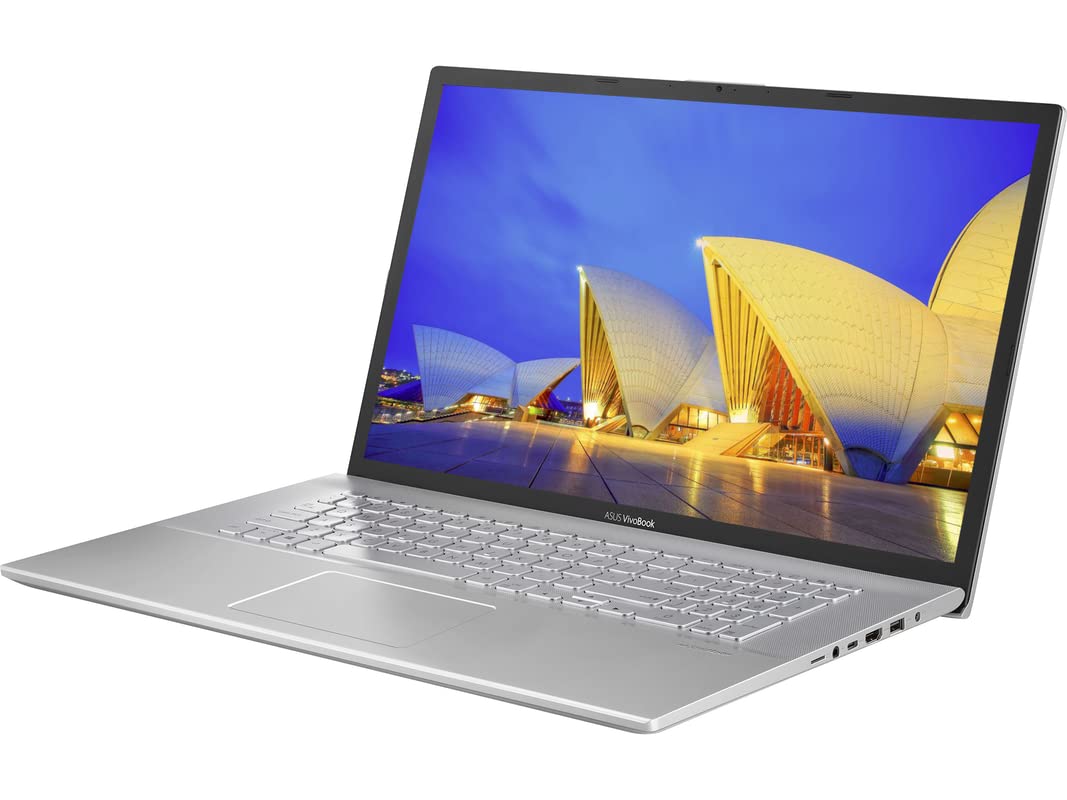 ASUS 2022 Vivobook 17.3" HD+ Laptop, Intel 10th Generation Core i5 1035G1, 12GB RAM, 1TB HDD, Intel HD Graphics, Chiclet Keyboard, HD Webcam, HDMI, Windows 11, Silver, 32GB USB Card