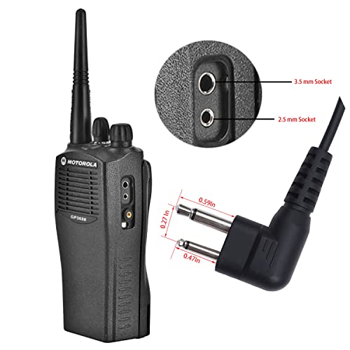 COISOUND Two Way Radio Headset Motorola Walkie Talkie Earpiece Supra Aural Earphone Compatible Motorola CLS1410 CP200 GP300 Radio(1 Pack)