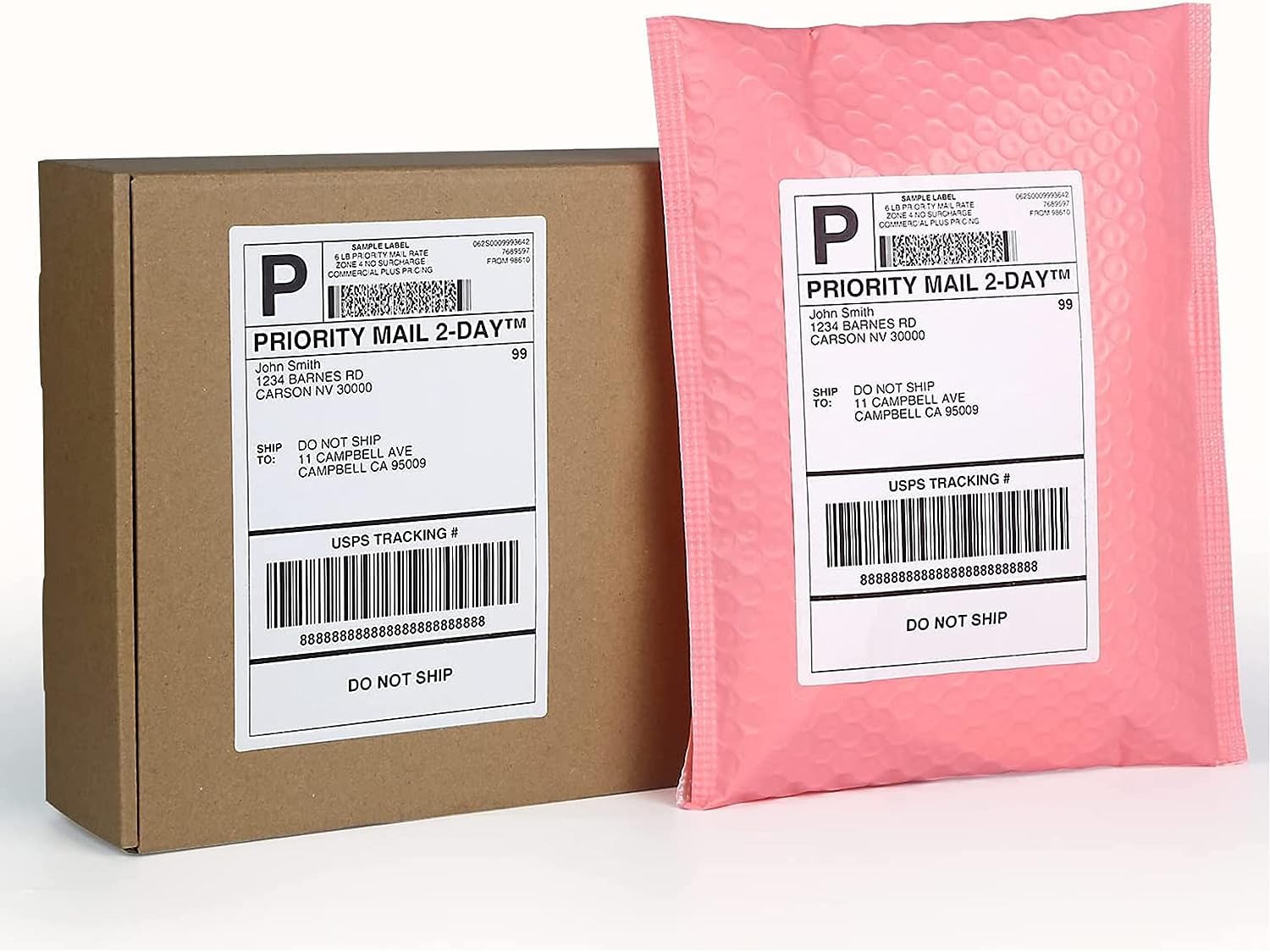 CEPRICO - 4βx 6β Direct Thermal Shipping Labels - 4 Rolls (Per Roll 220 Labels) - Waterproof Perforated Self Adhesive Printable Stickers for UPS DHL FedEx USPS - Compatible w/Zebra & Thermal Printers