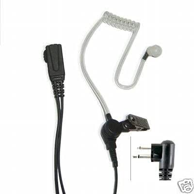 Zotech Replacement Standard Mushroom Earbud Ear Tips for Motorola Kenwood Two Way Radio Coil Tube Audio Kits/Transparent Acoustic Tube Earpieces