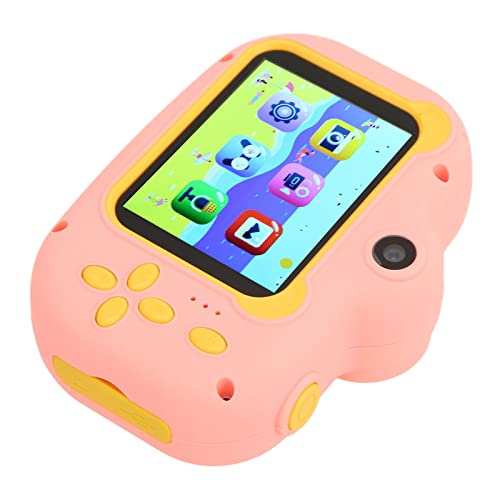 JTLB 1080P 2inch Kids Camera , Cute Cartoon Design USB HD Digital Children Selfie Camera ,Built in 1000mAh Battery for Birthday (Pink)