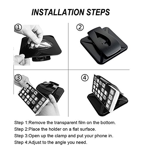AONKEY Cell Phone Holder for Car, Dashboard Anti-Slip Vehicle GPS Car Mount Universal for All Smartphones, Compatible iPhone XR XS Max X 8 7 6S Plus, Galaxy S10/S9 Plus S8 Note 9/8, LG V30, Pixel 3 XL
