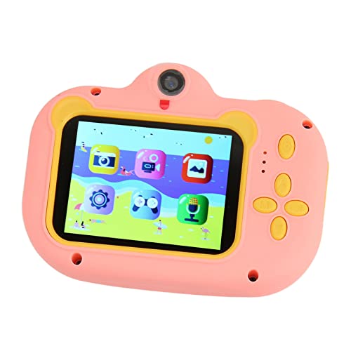 JTLB 1080P 2inch Kids Camera , Cute Cartoon Design USB HD Digital Children Selfie Camera ,Built in 1000mAh Battery for Birthday (Pink)