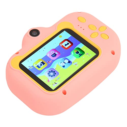 JTLB 1080P 2inch Kids Camera , Cute Cartoon Design USB HD Digital Children Selfie Camera ,Built in 1000mAh Battery for Birthday (Pink)