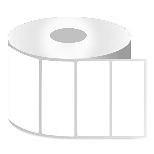 OfficeSmartLabels – 4" x 2" Removable Direct Thermal Labels - Compatible with Rollo & Zebra Desktop Printers and More – 1” Core; Perforated, Water & Oil Resistant (4 Rolls, 3000 Labels)