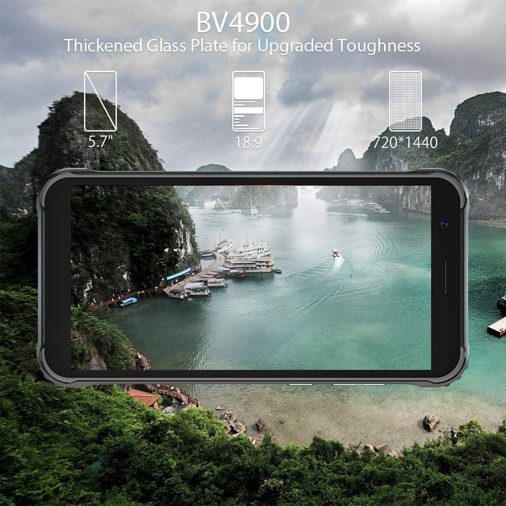 Unlocked Phones Rugged, Blackview BV4900 Smartphone, Android Cell Phone, 5580mAh 4G GSM Cell Phone, 5.7" HD+ Cellphones, 3GB+32GB/SD 128GB Waterproof Unlocked Smartphone, NFC Rugged tmobile Phone