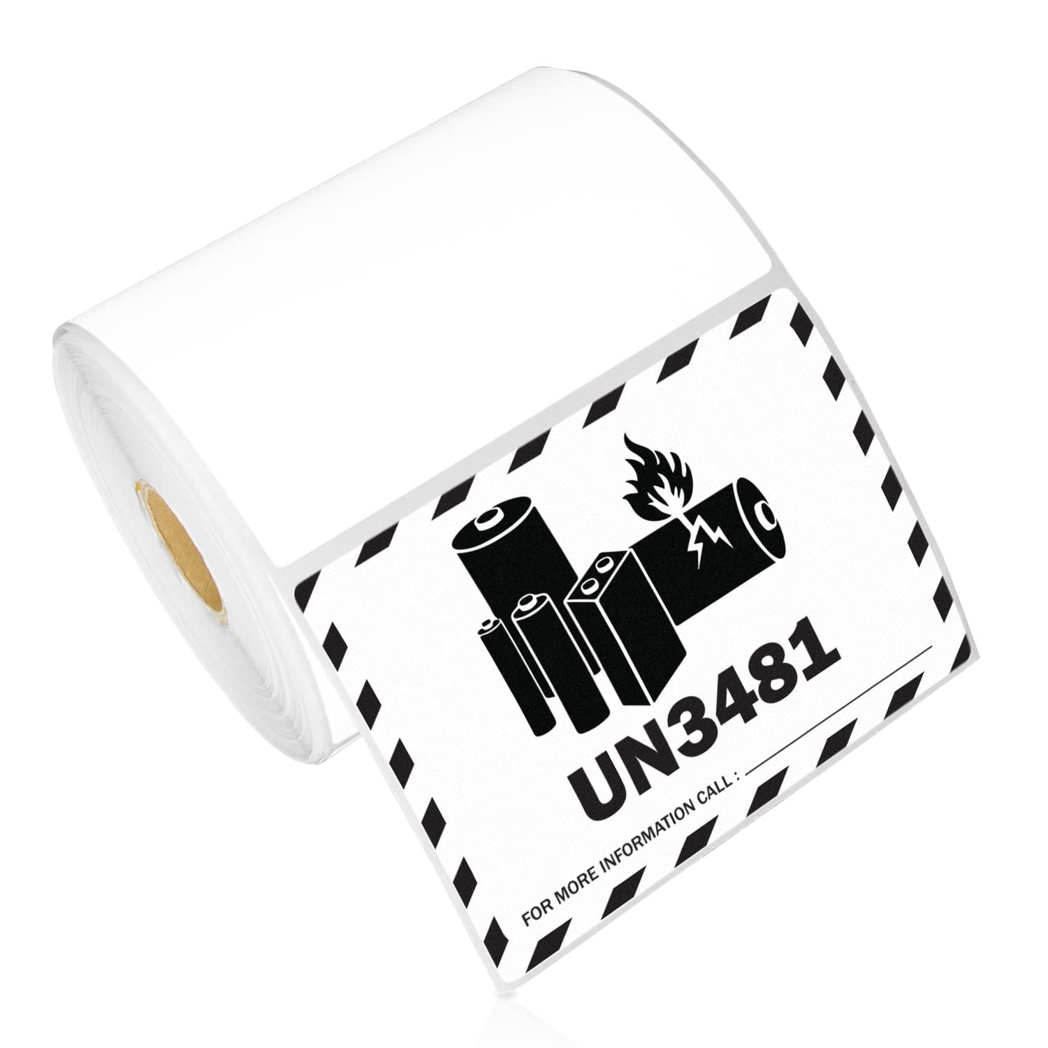OfficeSmartLabels – 4" x 3" Direct Thermal Labels - Compatible with Zebra & Rollo Desktop Printers and More – 1” Core, Permanent Adhesive & Perforated [11 Rolls, 5500 Labels]
