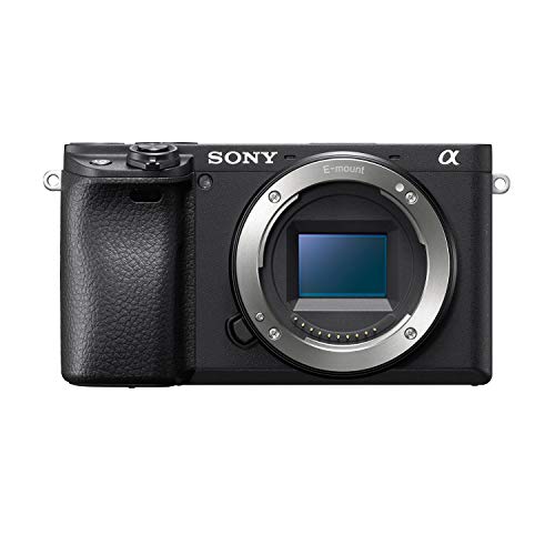 Sony Alpha a6400 Mirrorless Digital Camera (Body Only) Bundle with E-Mount Lens (Black), Shooting Grip and Tripod, Camera System Gadget Bag, 64GB Memory Card, 1300mAh Battery (2-Pack) (11 Items)