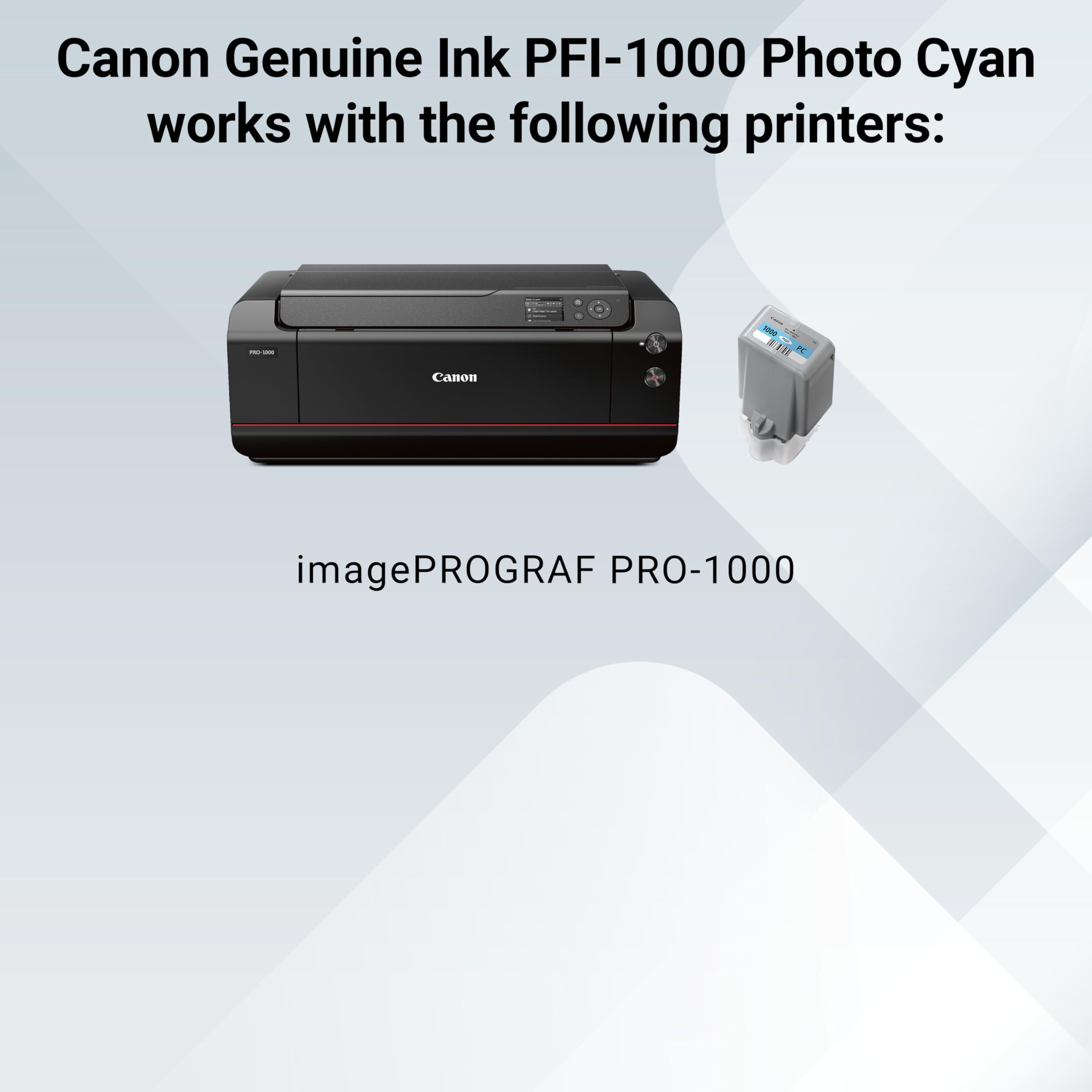 CanonInk Lucia PRO PFI-1000 Photo Cyan Individual Ink Tank