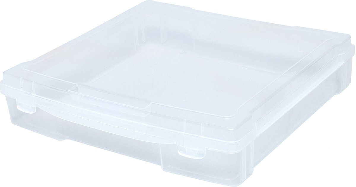 We R Memory Keepers 0633356611059 Storage Bins Storage & Decor-12 x 12-Craft and Photo Case, Clear