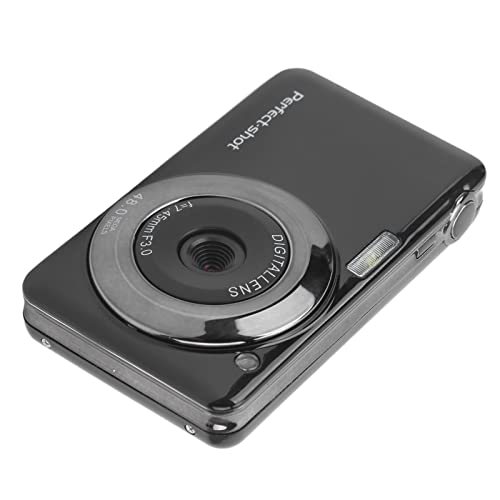 Children Digital Camera, 2.7in Camera ABS Metal 48MP High Definition 8X Optical Zoom Portable Digital Camera, for Children Beginners, Party, Birthday, Christmas, Thanksgiving (Black)