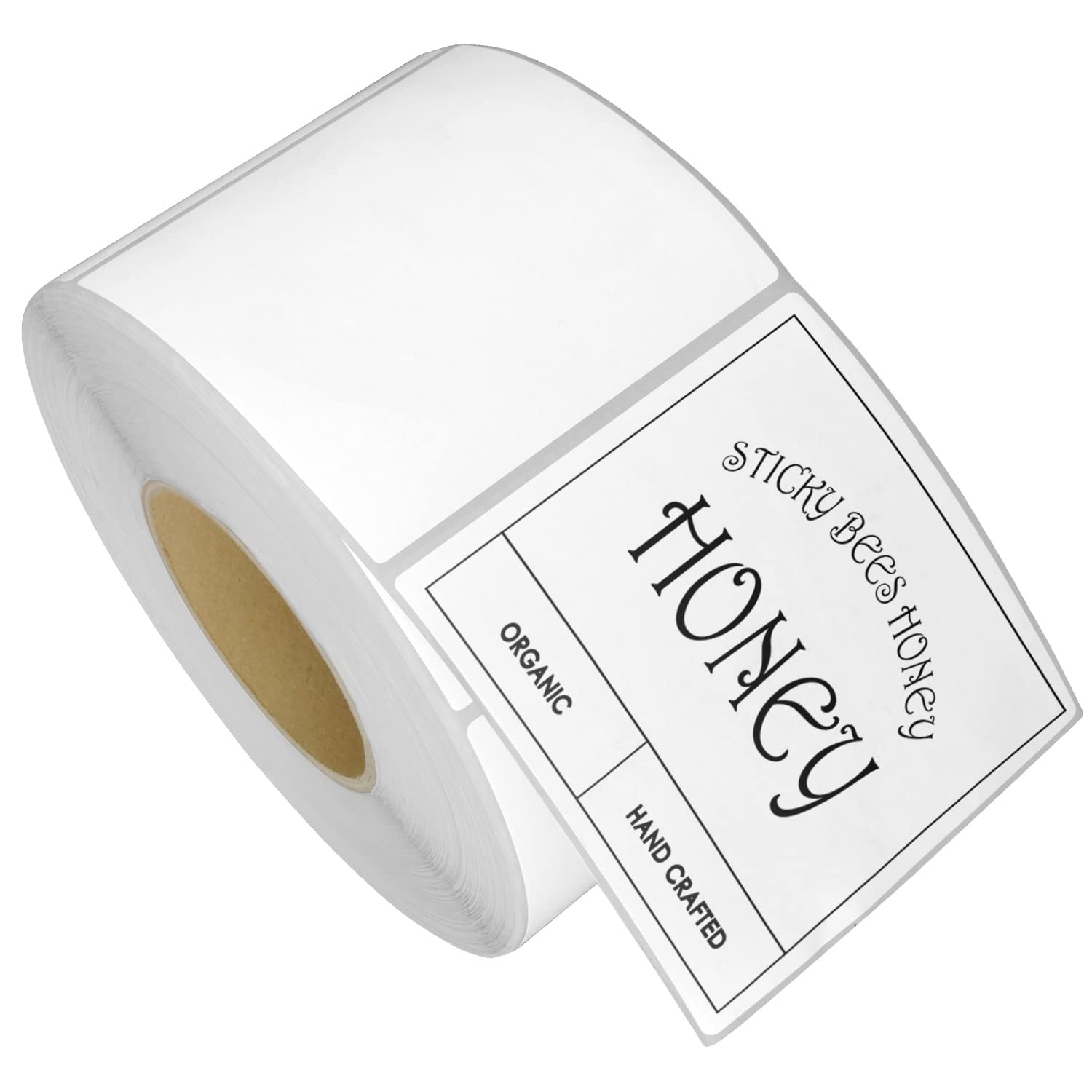 OfficeSmartLabels 4"x3" Direct Thermal Label - Compatible with Rollo Printer & Zebra Desktop Printers and More – 3” Core, Permanent Adhesive & Perforated Postage Label Paper (1 Roll, 1000/Roll)