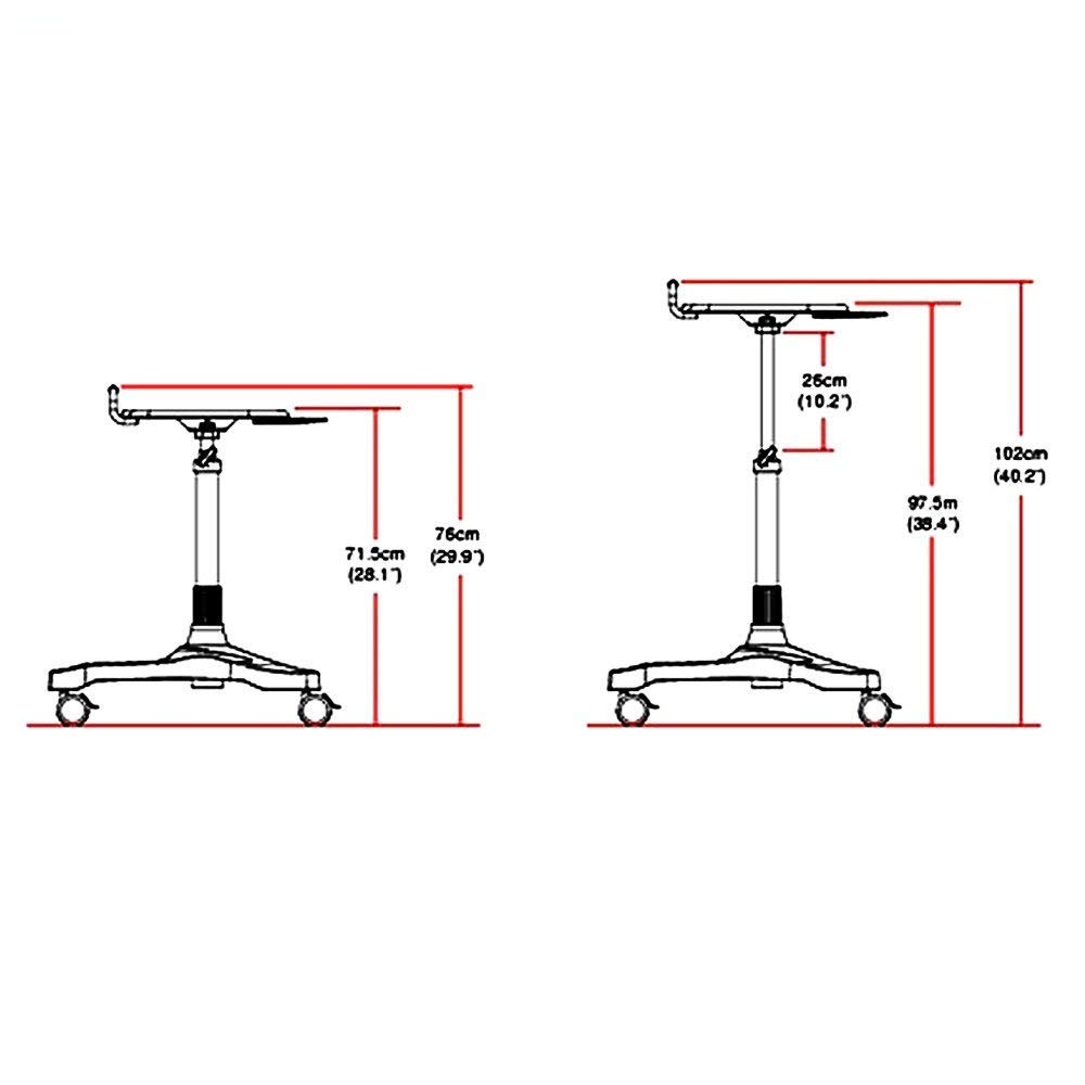 Aidata LPD008P Laptop/Notebook/Table Desk Cart