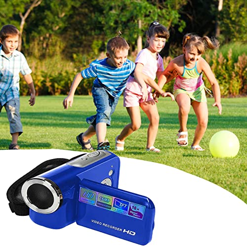 Digital Camera, Small Compact Video Recorder for Kids Adults Boys Girls Students, Rechargeable, Waterproof, 1080P, 16X Zoom, 16MP, 2 Inch Screen, Best (Blue)