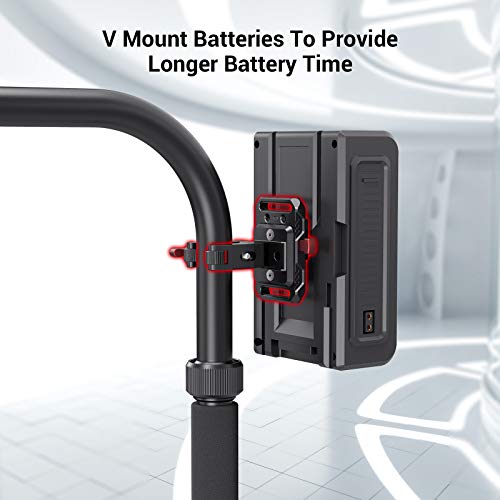 SmallRig Mini V Mount Battery Plate, V-Lock Mount Battery Plate with Crab-Shaped Clamp for Camera Power Supply - 2989