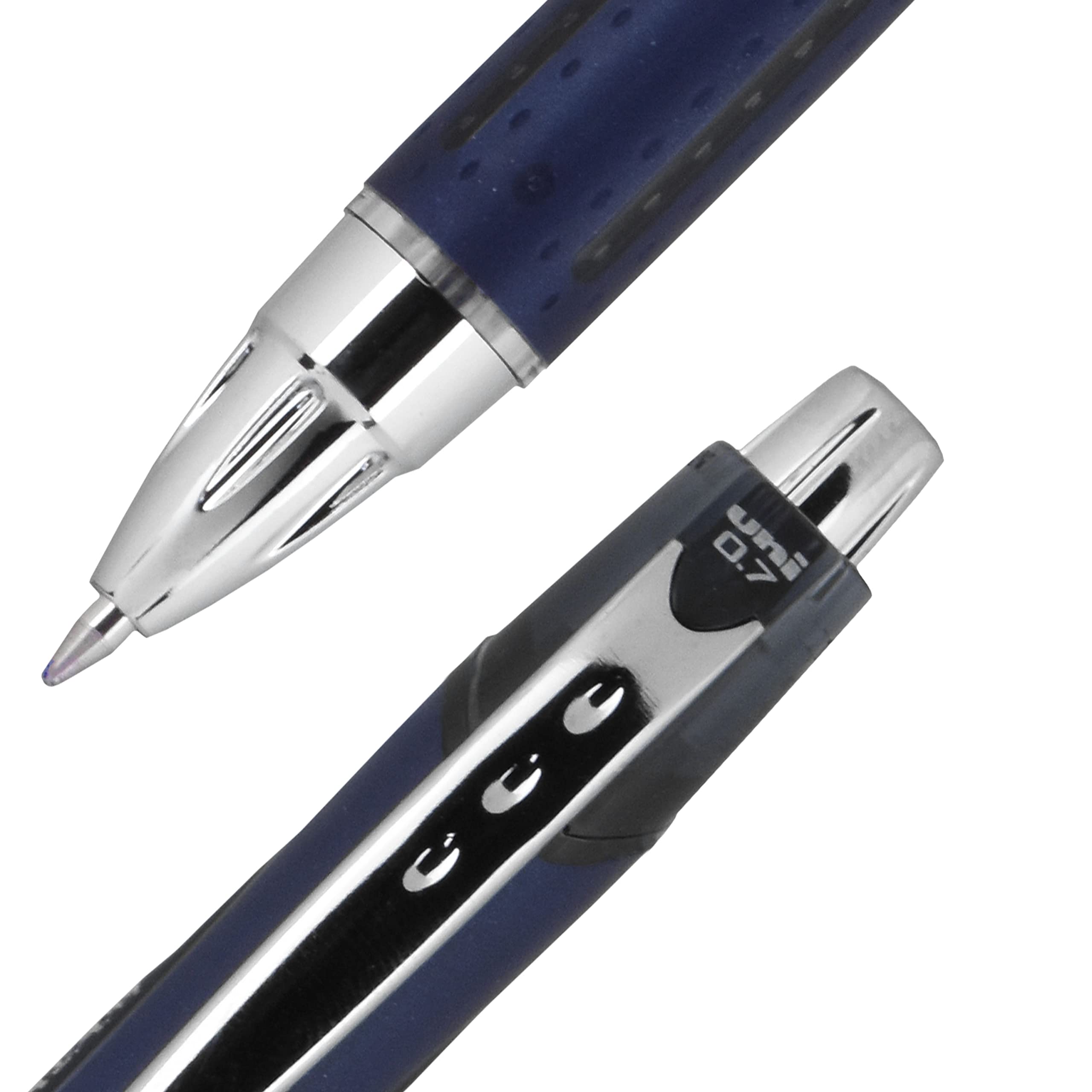 uni-ball Jetstream RT Retractable Ballpoint Pens Fine Point, 0.7mm, Black, 12 Pack