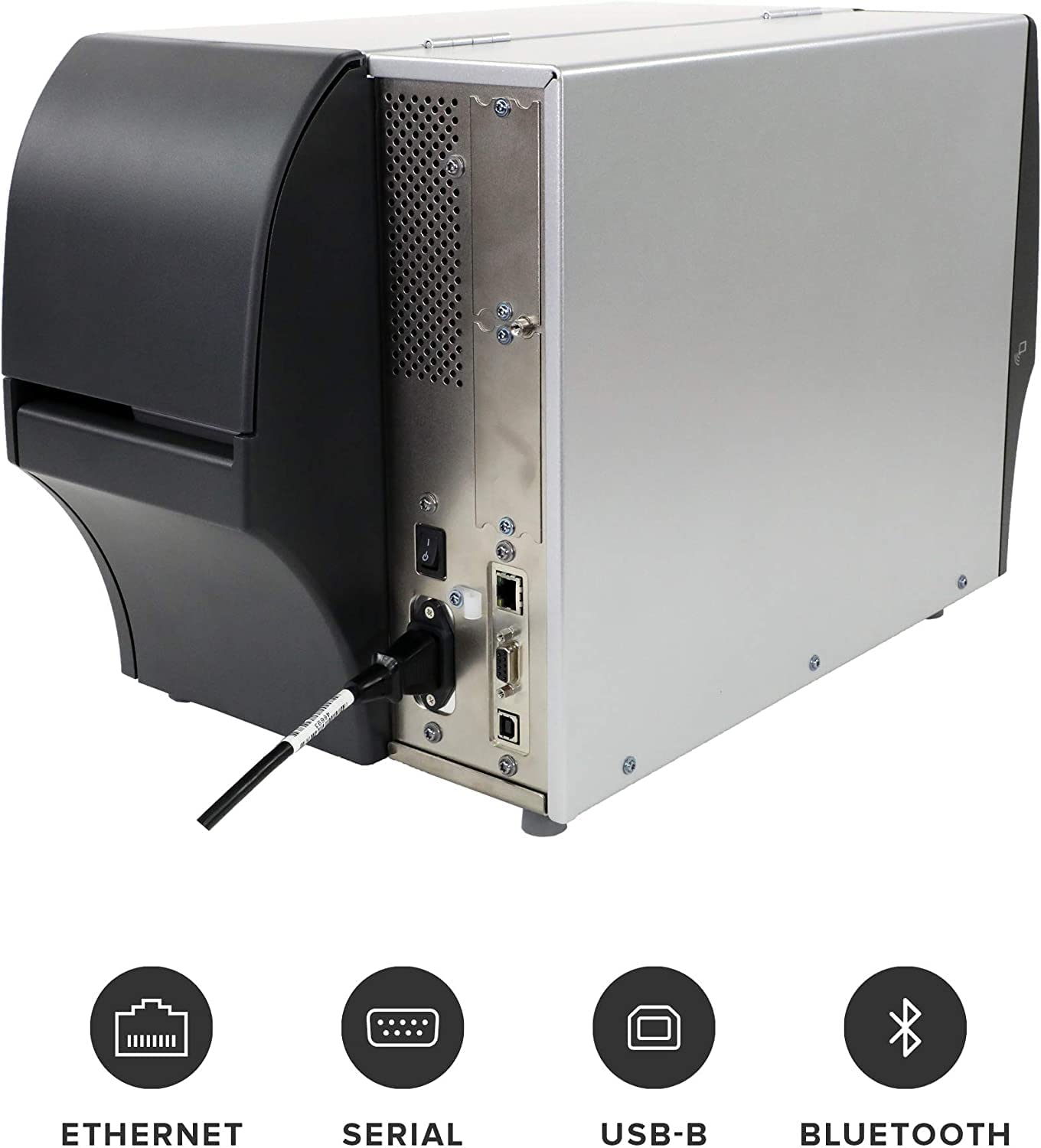 ZEBRA ZT411 600 dpi Thermal Transfer Industrial Barcode Label Printer, 4 IPS, 4-inch Print Width - Ethernet, Bluetooth, Serial, USB Connectivity, Monochrome - JTTANDS
