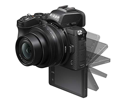 Nikon Z50 Body Mirrorless Camera (209-point Hybrid AF, High Speed Image Processing, 4K UHD Movies, High Resolution LCD Monitor) VOA050AE (Renewed)