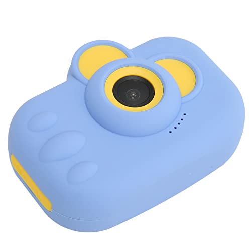 JTLB 1080P 2inch Kids Camera , Cute Cartoon Design USB HD Digital Children Selfie Camera ,Built in 1000mAh Battery for Birthday (Blue)