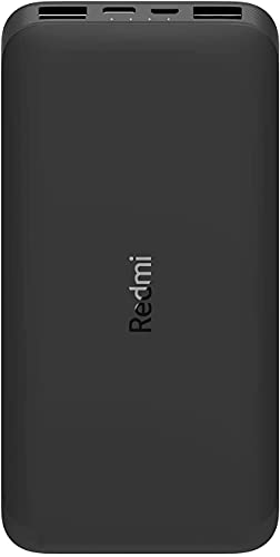 Xiaomi Mi 10000 mAh 37Wh Redmi Portable Power Bank, Dual Micro-USB/USB-C Input Port 2.6A Fast Charging, 2 USB-A Output Charges 2 Devices Same time, Portable Charger for iPhone iPad Galaxy Tablets