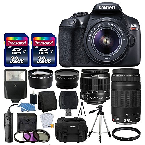 Canon EOS Rebel T6 Digital SLR Camera Kit with EF-S 18-55mm f/3.5-5.6 IS II Lens (Black)