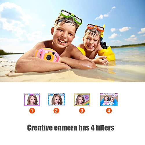 GOTOTOP Selfie Mini Camera,Children HD Digital Video Camera for Toddler, Christmas Birthday Gift for Kids(Pink)