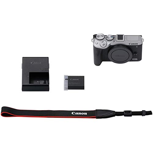 Canon Mirrorless Camera [EOS M6 Mark II](Body) for Vlogging|CMOS (APS-C) Sensor| Dual Pixel CMOS Auto Focus| Wi-Fi |Bluetooth and 4K Video, Silver