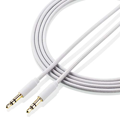 Snug 4ft (1.2m) 3.5mm Headphones AUX Cable (Male to Male) 2 Pack
