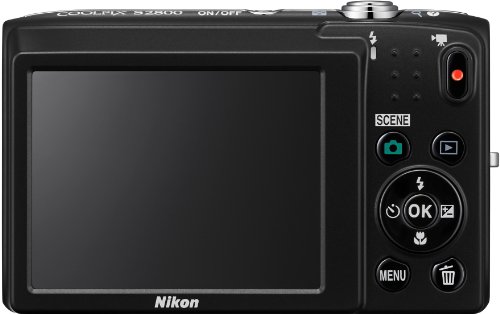Nikon Coolpix S2800 Point and Shoot Digital Camera with 5X Optical Zoom (Black) International Version No Warranty